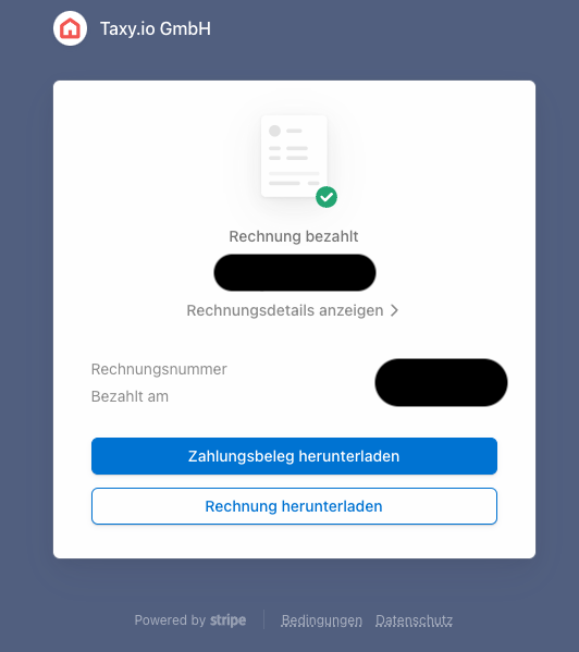 Rechnungen und Zahlungsverlauf einsehen
